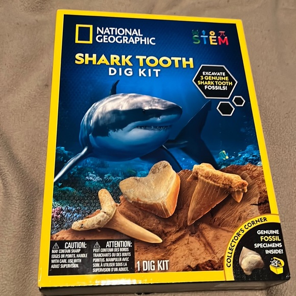 Toys | National Geographic Shark Tooth Dig Kit | Poshmark